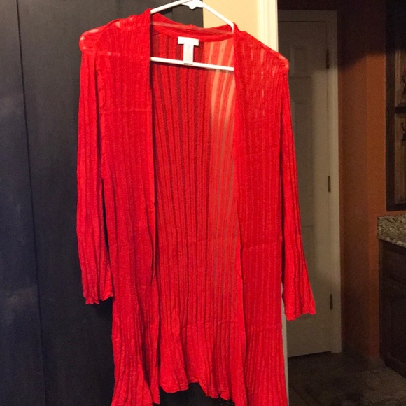 Chico's | Sweaters | Red Light Sweater Cardigan | Poshmark